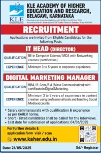 KAHER- Careers